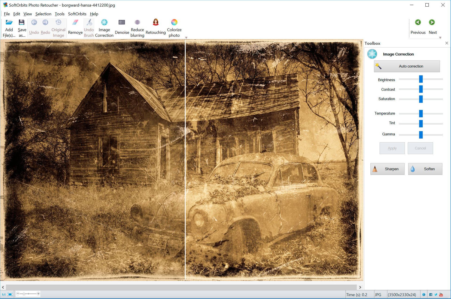 Restaurez les vieilles photos avec Photo Retoucher